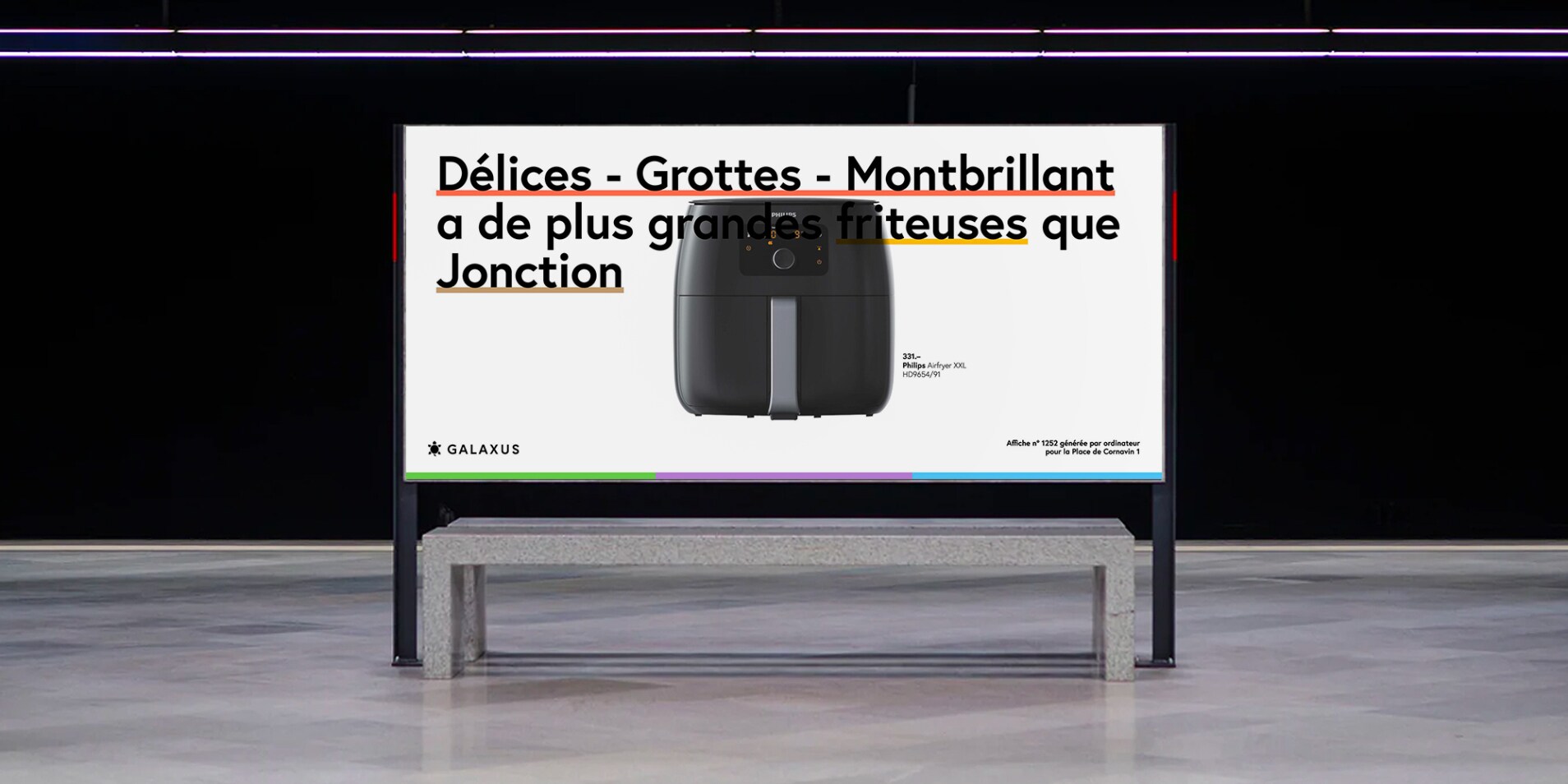 Dans la nouvelle campagne Galaxus, chacun des 11214 sujets est unique ...