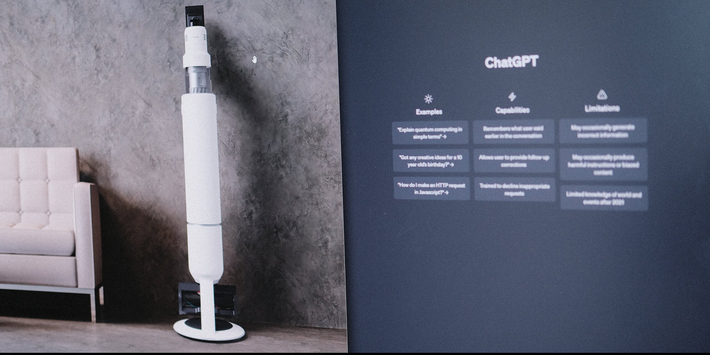 Samsung launches an AI hoover - even the advertising text for it is ...
