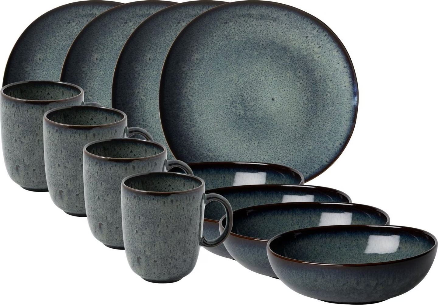 Like By Villeroy And Boch Like Villeroy And Boch Lave Gris Frühstücksset