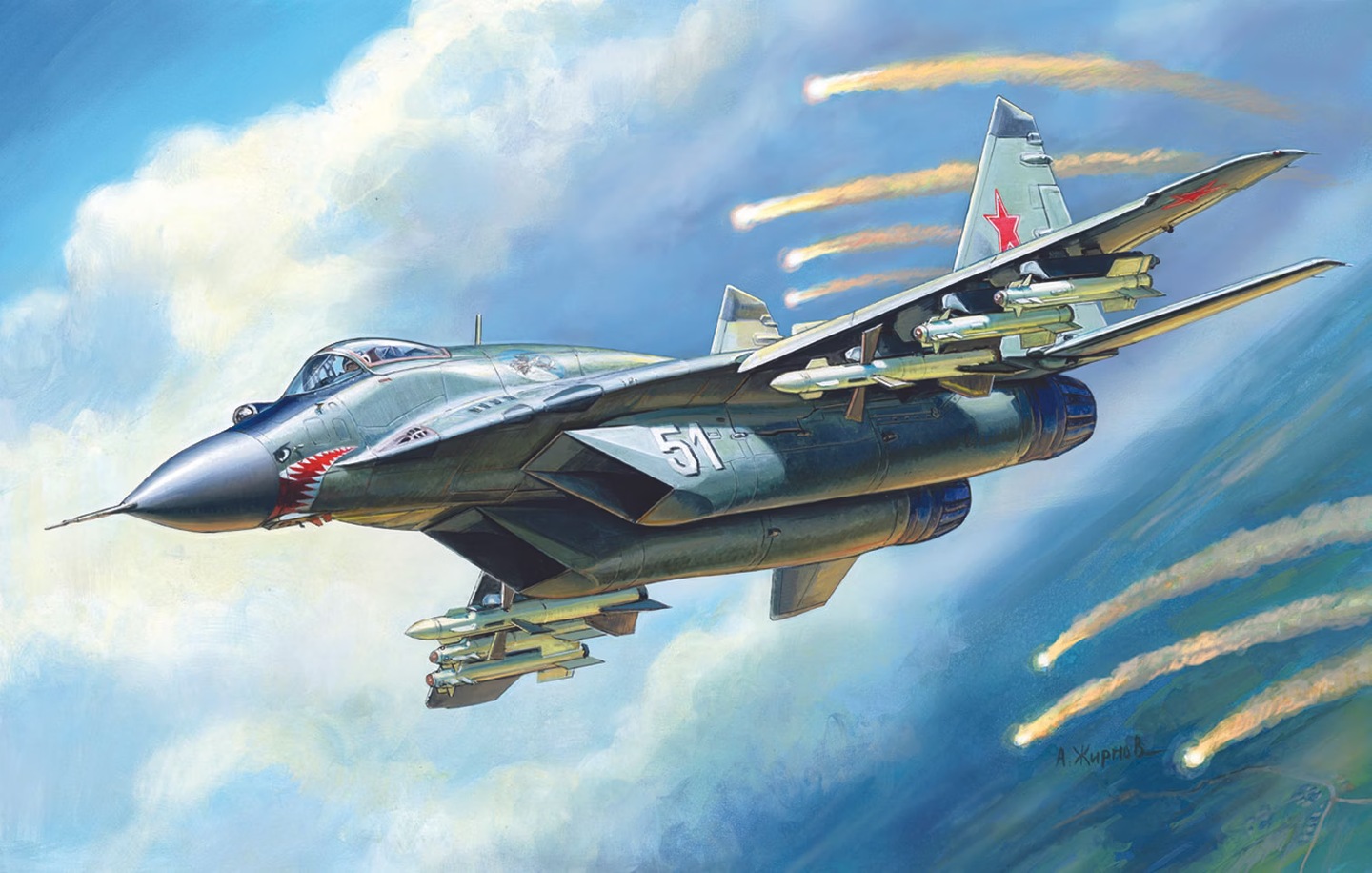 Zvezda MiG-29S 1/144 Scale Russian Air Force SOU-29M4 Fire Control ...