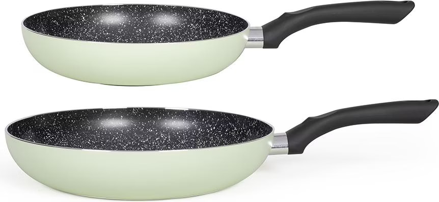 Livoo Set Aus 2 Pfannen In Steinoptik Pfannenset Topfset Aluminium
