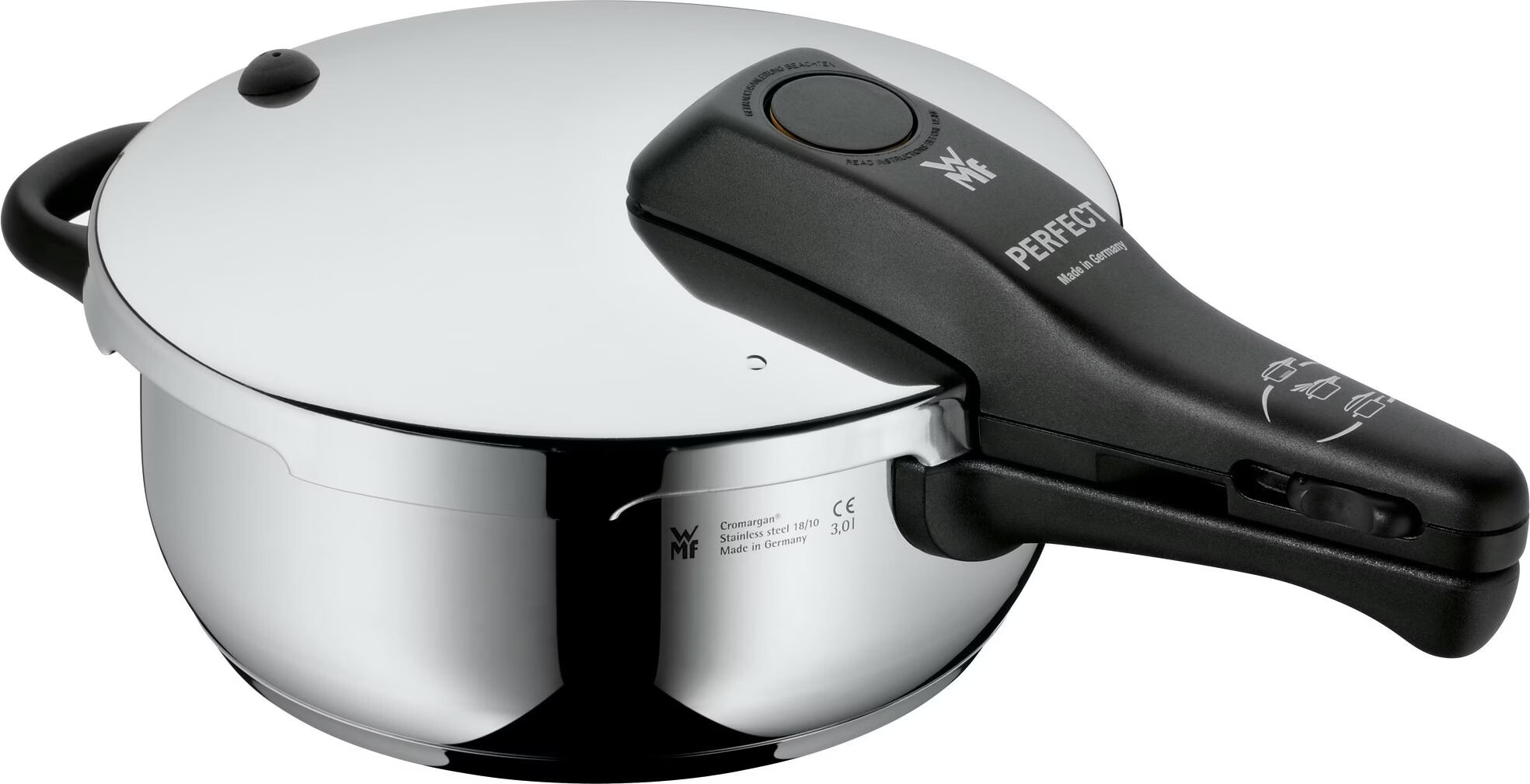 WMF Dampfkochtopf Schnellkochtopf 3l Perfect Induktion Edelstahl 18/10 ...