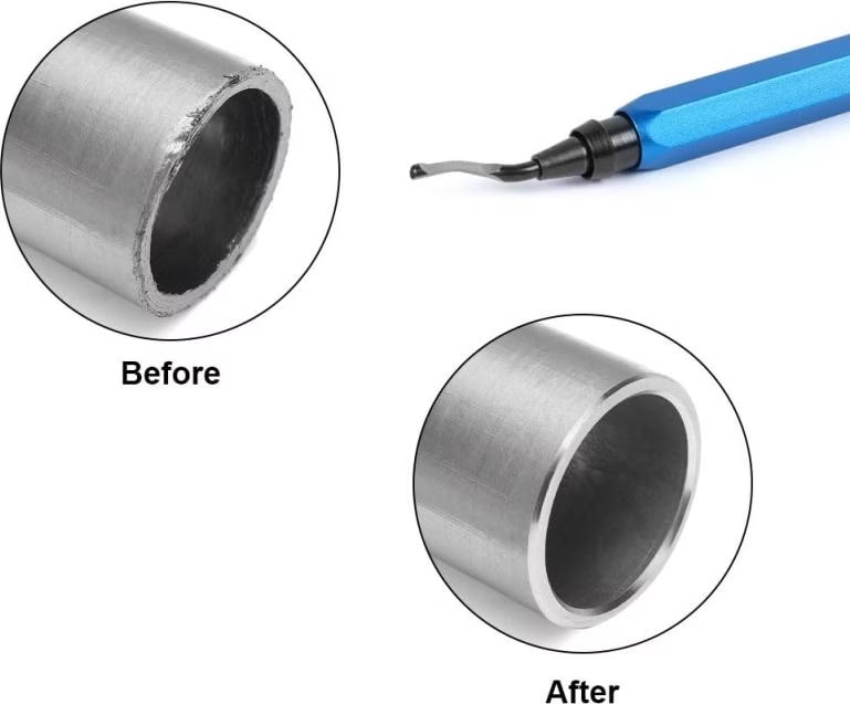 Snuups Entgratwerkzeug hellblau, Entgrater Werkzeug, Metallgriff ...