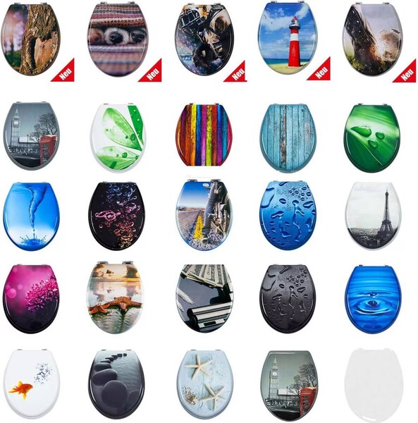 Grafner WC Sitz aus MDF viele tolle Motive Toilettendeckel - Galaxus