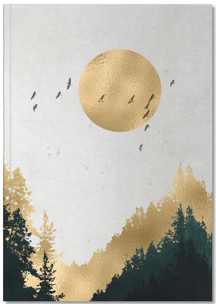 Juniqe Goldmond - Abstrakte Landschaften (A5, Gepunktet, Harter Einband ...