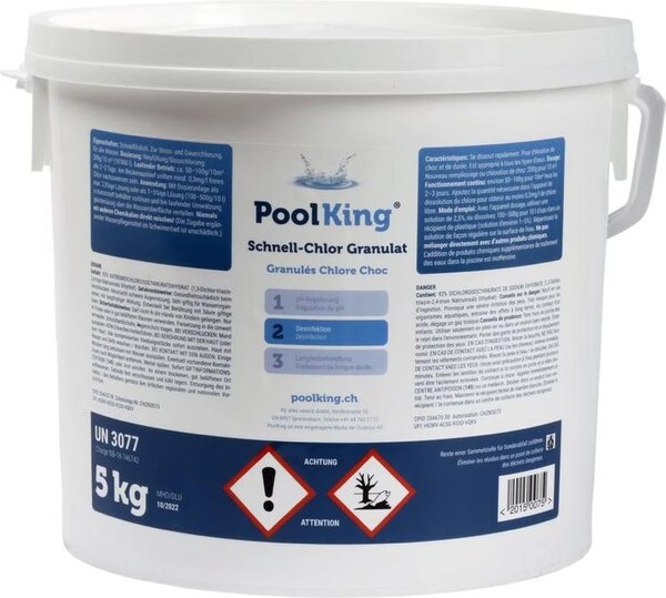 Poolking Schnell-Chlor Granulat 5Kg (5000 g) - kaufen bei Galaxus
