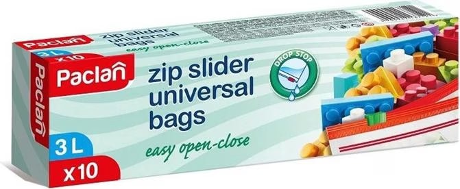 Paclan ZIP SLIDER FREEZER BAGS 3LX10PCS 137120 (10 x) - Galaxus