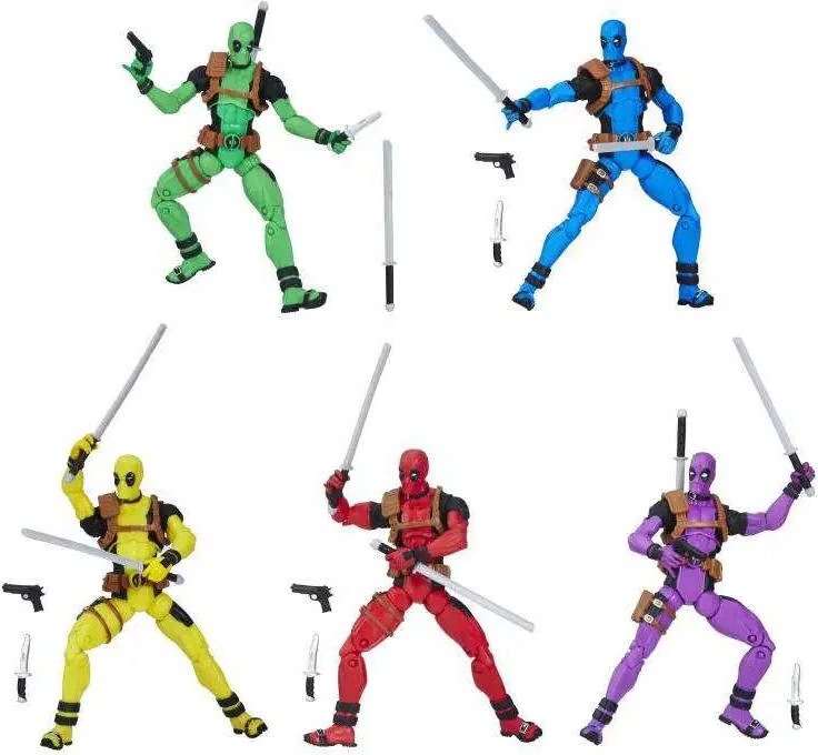 Hasbro Marvel Deadpool Rainbow Squad Exclusive Action Figure 5-Pack ...