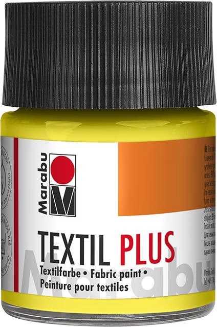Marabu Fabric paint textile plus, 50 ml, lemon 020 (lemon 020, 50 ml ...