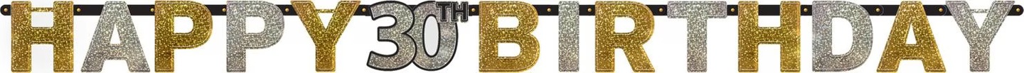 Magni 9906771 - Partykette Konfetti Birthday 60, Größe 180 x 13,8 cm ...