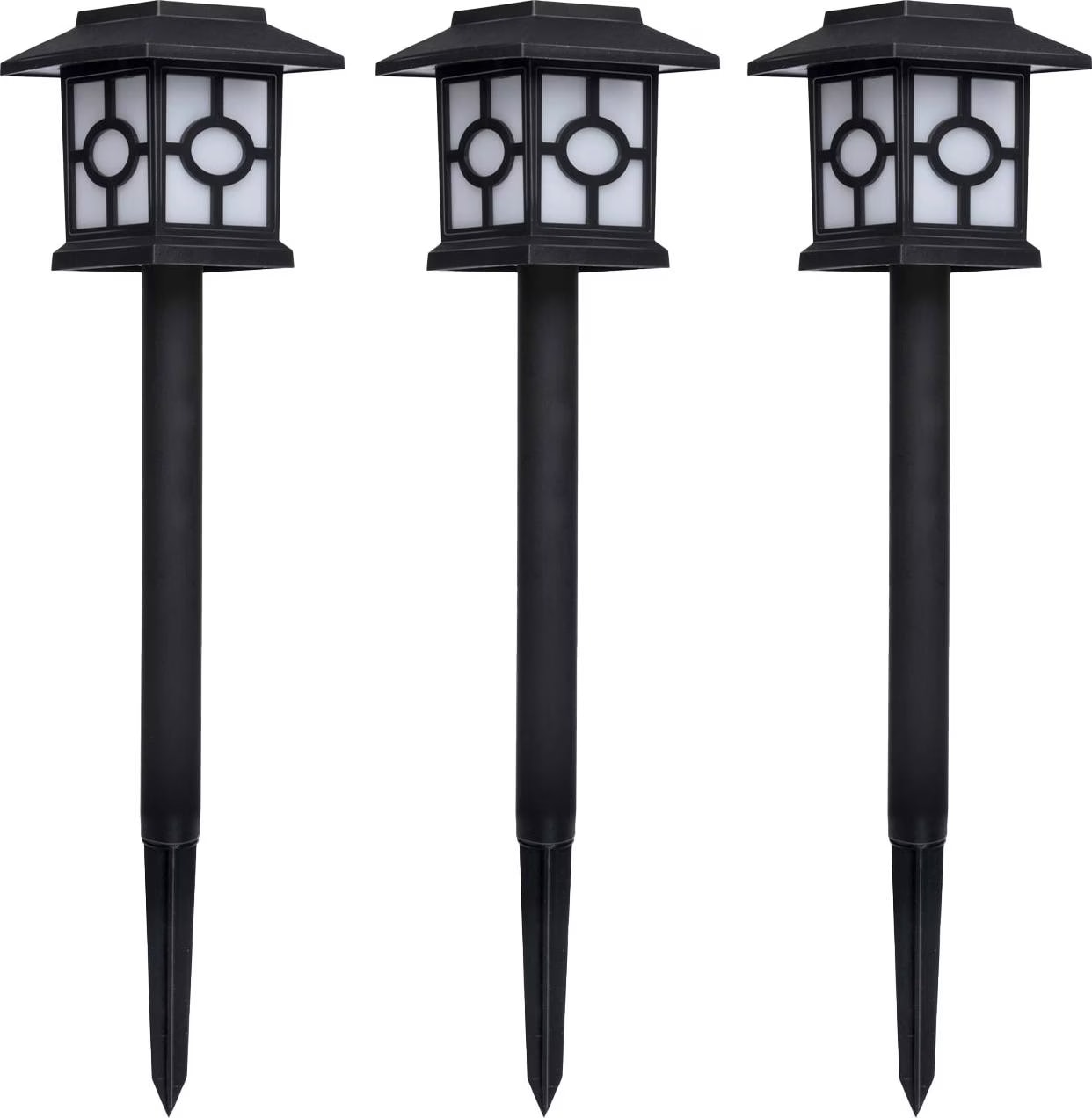 Grundig Solarlampen mit Dämmerungssensor inkl. Erdspiess, 3er Set - Galaxus