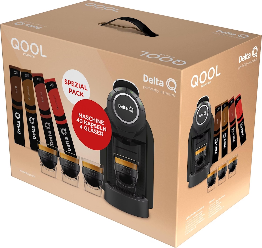 Delta Q Qool Evolution mit 40 Kapslen und 4 Gläser (DELTA Q) - Galaxus