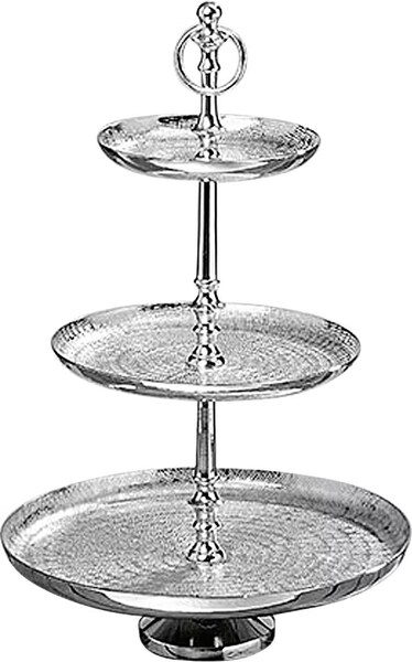 Boltze Home Deko-Etagere Detroit Aluminium 3 Ebenen 48cm Ø31cm - Galaxus