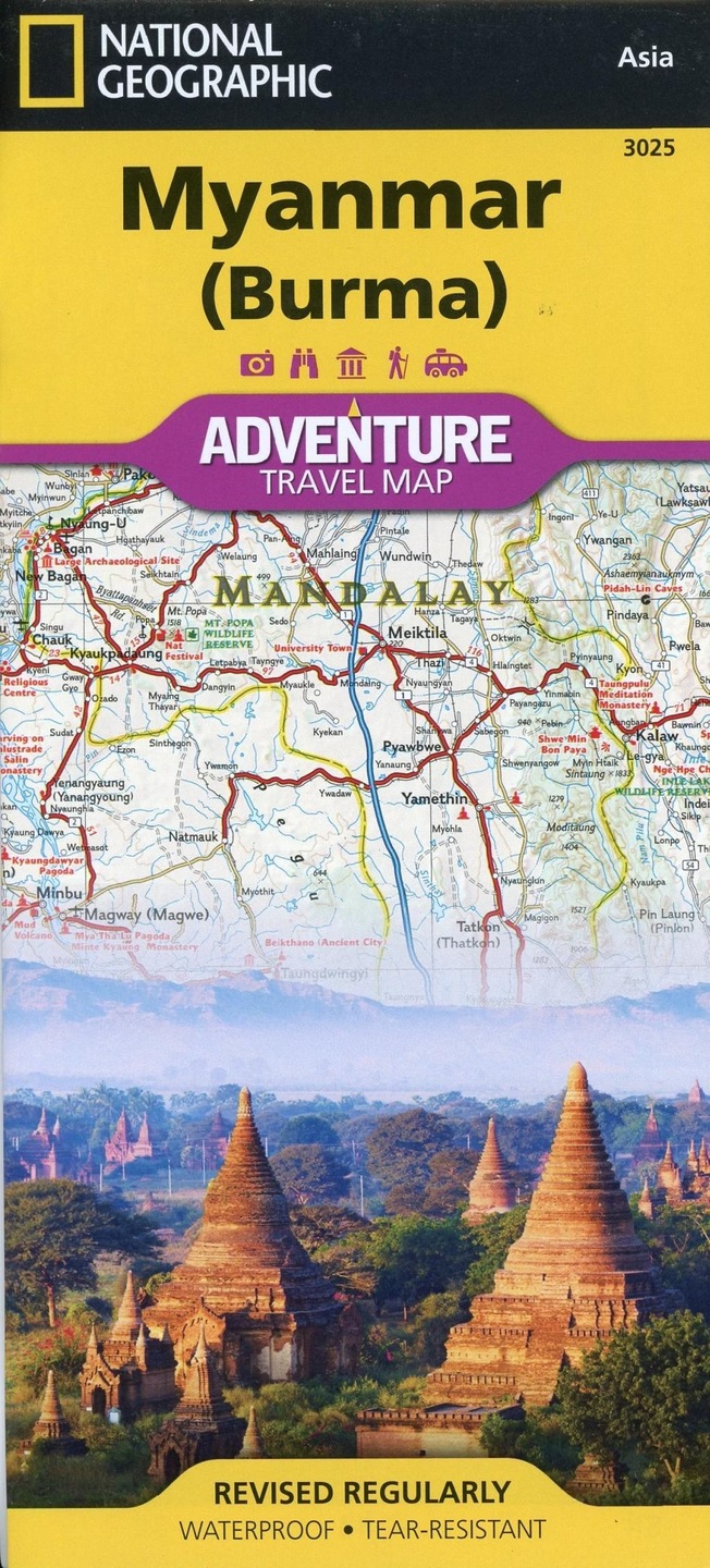National Geographic Touristische Karte Myanmar ( Burma) 1:148 0000 (Englisch, National ...