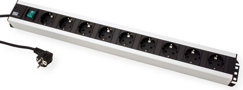 Bachmann HANDWERKER Steckdosenleiste, 9-fach, mit Schalter (9 x, CEE 7/ ...