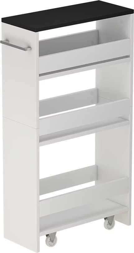 Vicco Scaffale mobile Rivo, bianco/antracite, 20 x 84,4 cm - Galaxus