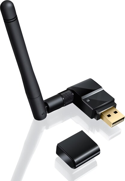 CSL WLAN USB adapter 300 Mbit/s WiFi stick with antenna 802.11n/b/g ...