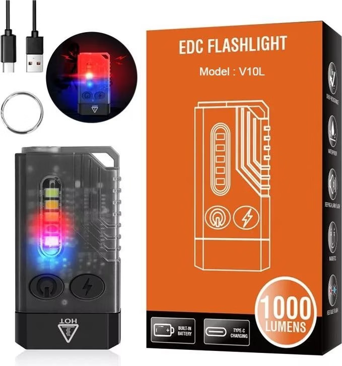 Boruit V10L - Led-Taschenlampe mit High-Power-Licht 1000 Lumen - mit ...