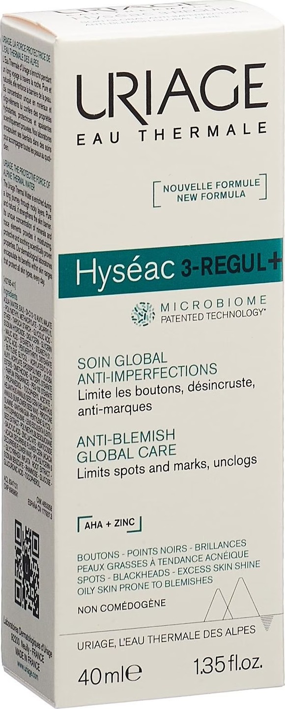 Uriage URIAGE_Hyseac 3-Regul krem do twarzy zwalczający niedoskonałości ...