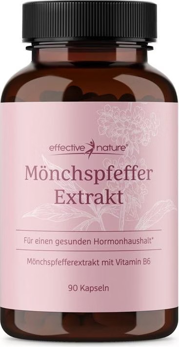Effective Nature Extrait de poivre des moines hautement dosé 90 gélules (90 pièce(s), Capsules ...