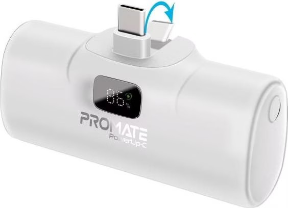 ProMate PowerUp-C 5000mAh Mini Powerbank White (5000 mAh, 20 W, 18.50 Wh) - Galaxus