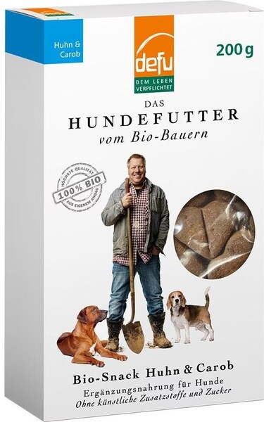 Defu Bio Dog Snack Huhn Carob 200g (Senior, Junior, Adult, 1 Stk., 200 ...