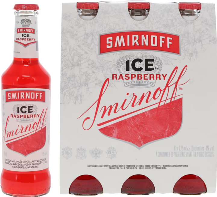 Smirnoff Ice Raspberry 6 pack (6 x 27.5 cl) - buy at Galaxus