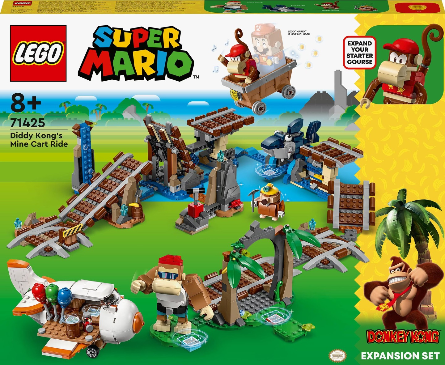 LEGO Diddy Kongs Lorenritt - Erweiterungsset (71425, LEGO Super Mario ...