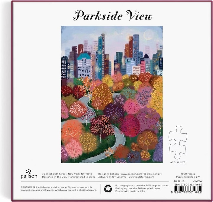 Abrams & Chronicle Parkside View 1000 Pc Puzzle In a Square Box (0.90 ...