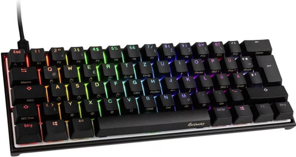Ducky Mechanical keyboard Mecha Mini, PBT, MX Red, RGB, DE layout (DE ...
