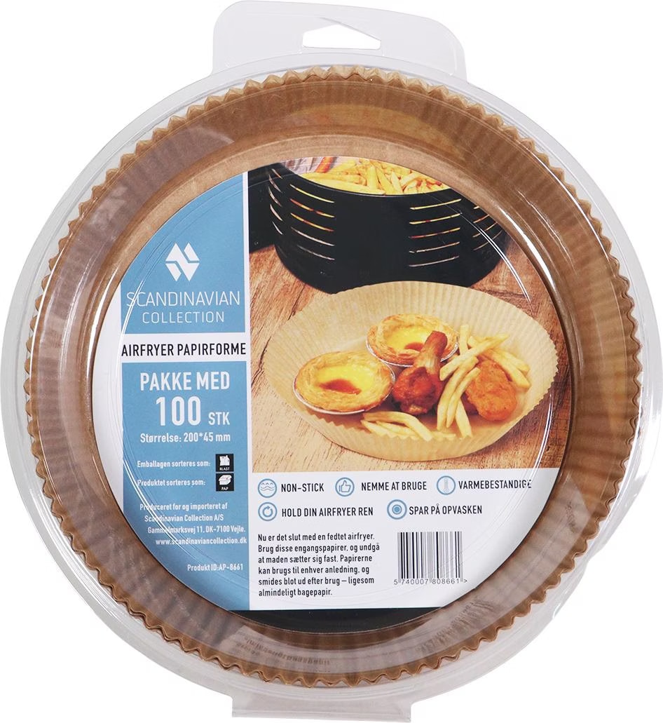 Scandinavian Collection Moules à papier Airfryer, ronds - 100 pcs - Galaxus