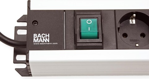 Bachmann HANDWERKER Steckdosenleiste, 9-fach, mit Schalter (9 x, CEE 7/ ...