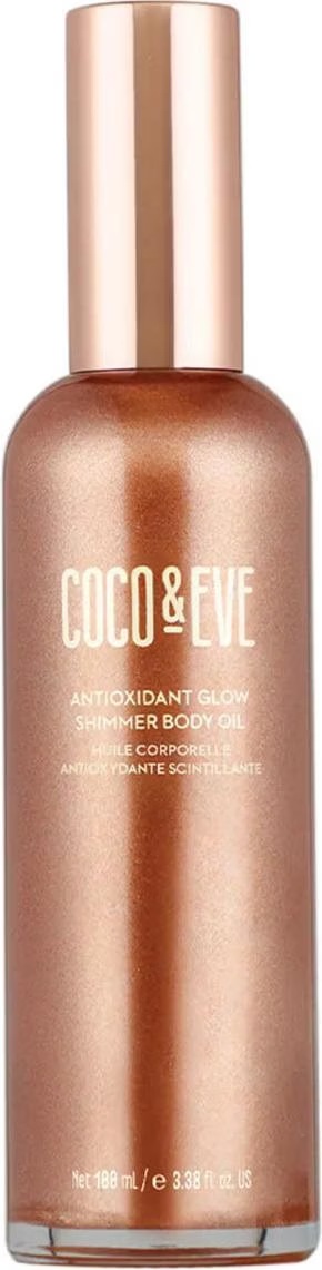 Coco & Eve Antioxidant Glow Shimmer Body Oil (Self-tanning towel, 100 ...