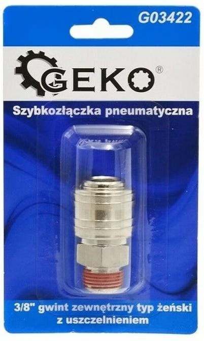 GEKO Pneumatik-Schnellkupplung Aussengewinde mit Dichtung 3/8 IG ...