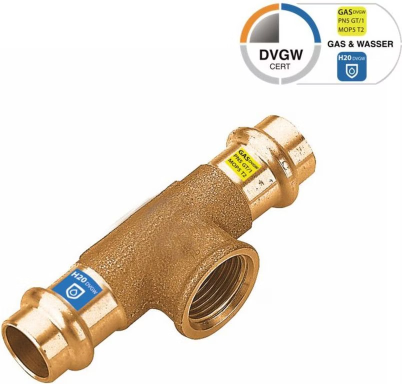 Sanpro CUPRESSK Pressfitting Kupfer T-Stück Innengewinde - Kontur V 28 ...