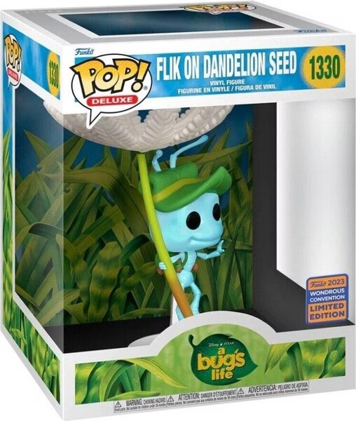 Funko POP! Deluxe Disney Pixar A Bug's Life Flik on Dandelion Seed ...