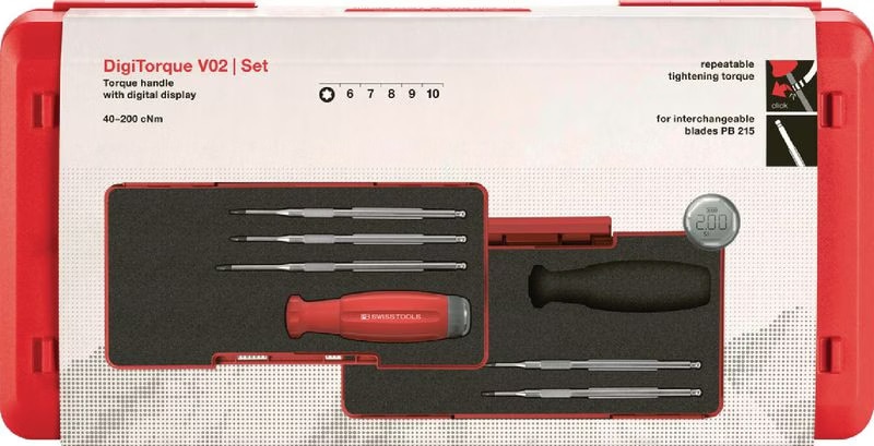 PB Swiss Tools Drehmoment-Schraubenzieherset PB 9320.Set A1 CBB (0.40 Nm, 2 Nm) - Galaxus