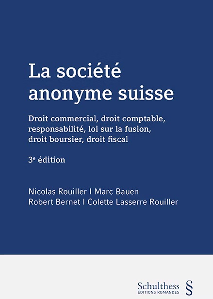 La société anonyme suisse (PrintPlu§) (Französisch, Marc Bauen, Nicolas ...