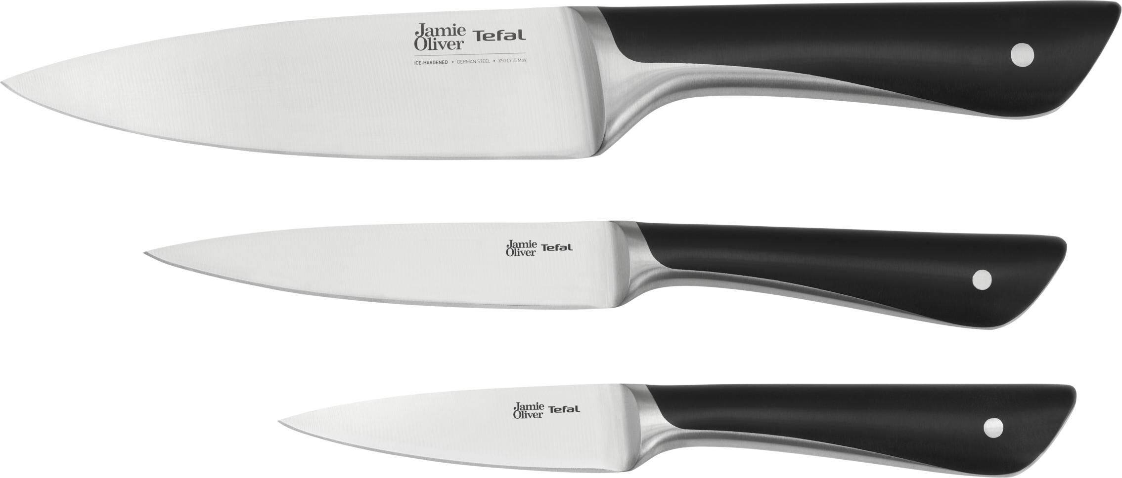 Tefal Jamie Oliver 3 piece Knife Set Black 20 cm buy at Galaxus
