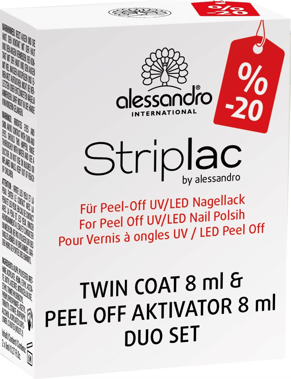 Alessandro Striplac - Twin Coat & Peel Off Duo (Abziehbarer Nagellack ...
