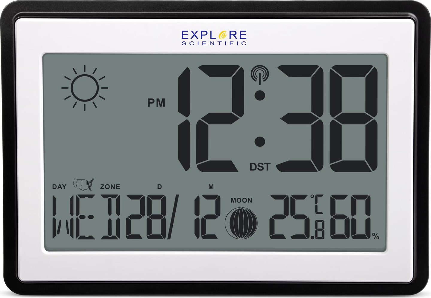 Explore Scientific Rdc8002 Digitale Wetterstation Schwarz Weiß Lcd