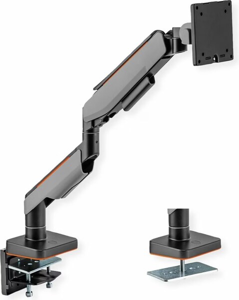 Roline LCD-Arm, Tischmontage, Gasfeder, 5 Gelenke, max. 20 kg (Tisch ...