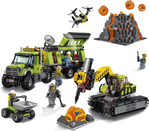 LEGO City Vulkan-Forscherstation (60124, LEGO City) - Galaxus