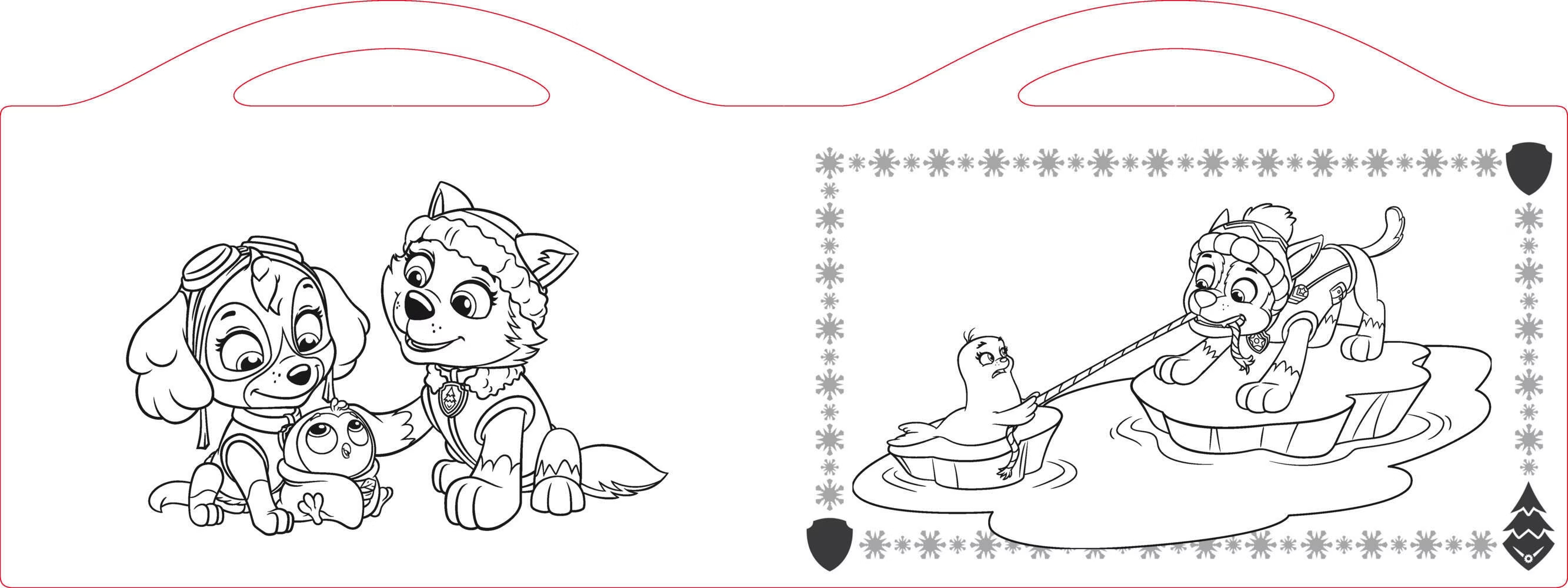 paw patrol coloring pages skye and everest