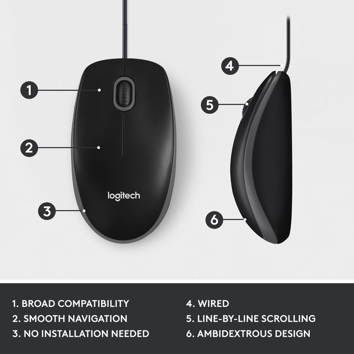 Logitech M100 (Kabelgebunden) - kaufen bei Galaxus