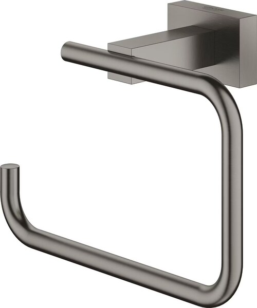 Grohe WC-Papierhalter Essentials Cube ohne Deckel hard graphite gebürstet - Galaxus
