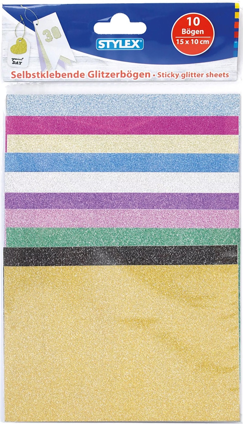Stylex Hobby Glitter Paper 15x10cm 10st. (10 x) - buy at Galaxus