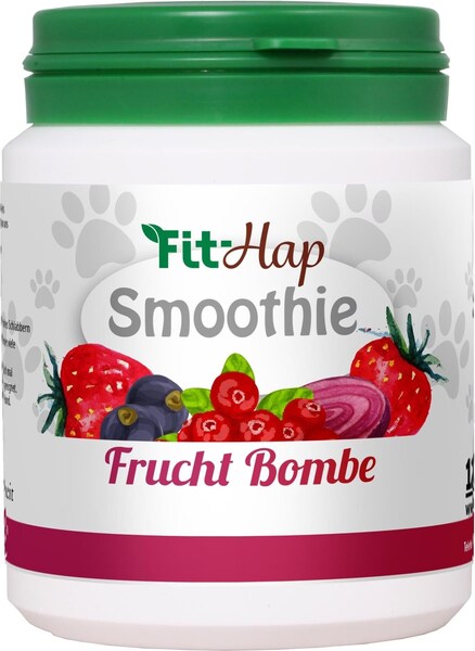 cdVet Dog Food Supplement Fit-Hap Smoothie, Fruit Bomb 120 g (Adult, 1 ...