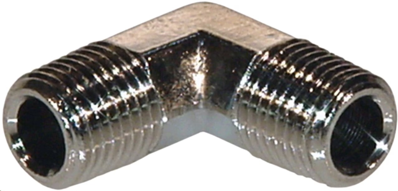 Prebena Winkelstück Aussengewinde x Aussengewinde Messing vernickelt 38 x 38 - Galaxus