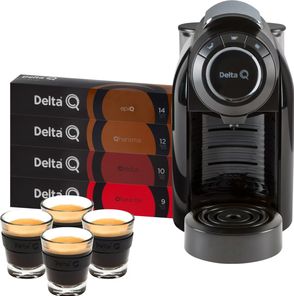 Delta Q Qool Evolution mit 40 Kapslen und 4 Gläser (DELTA Q) - Galaxus